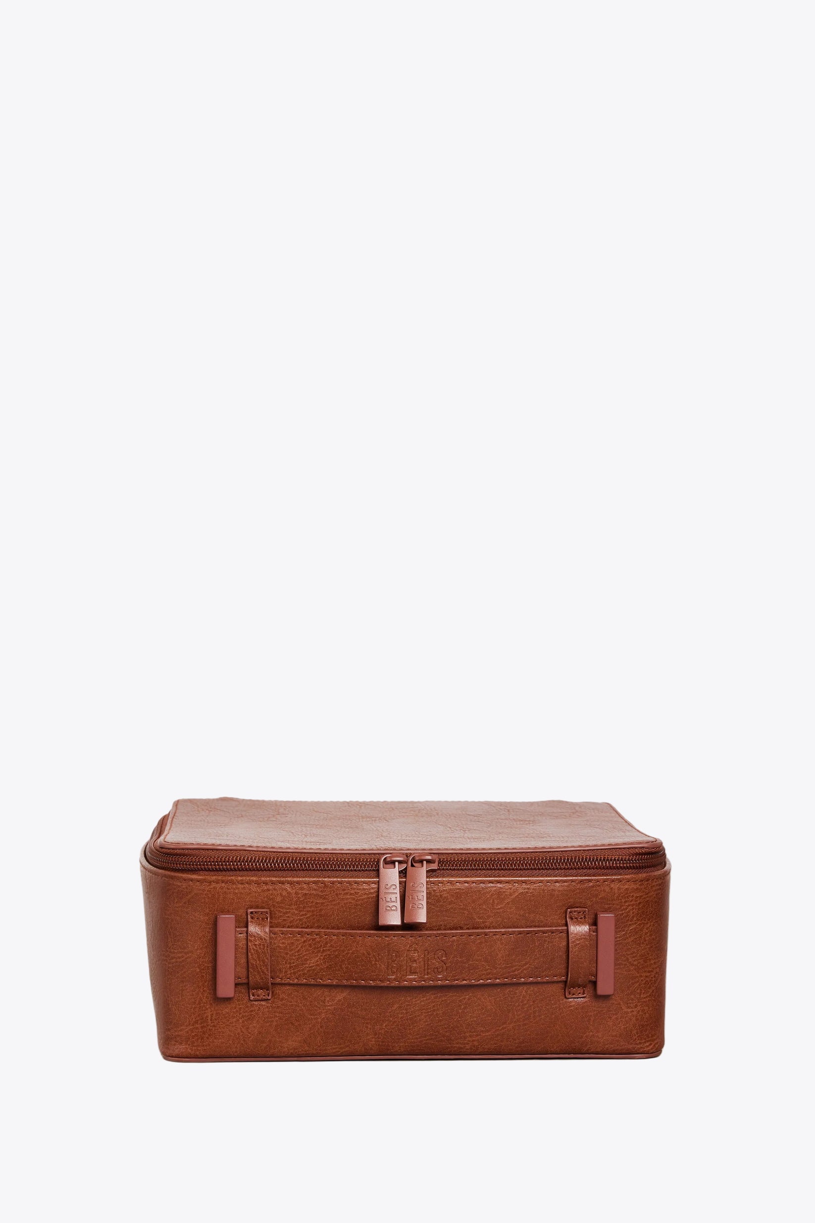 BÉIS 'The Cosmetic Case' In Maple - Brown Makeup Organizer & Travel Case
