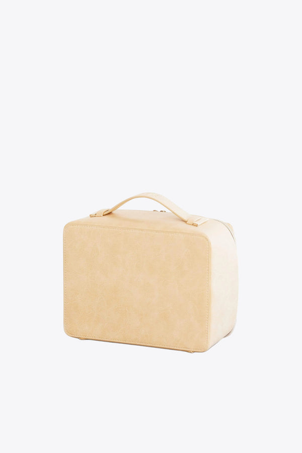 BÉIS 'The Cosmetic Case' in Beige - Makeup Organizer & Makeup Travel Case