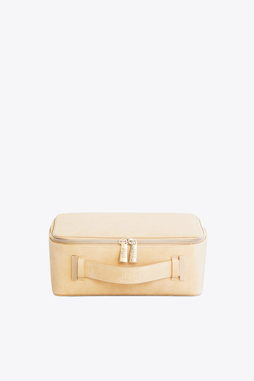 BÉIS 'The Cosmetic Case' in Beige - Makeup Organizer & Makeup Travel Case